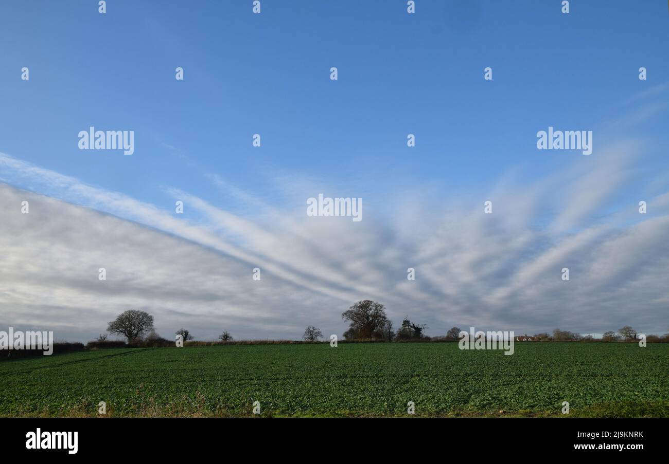 unusual cloud formation, suffolk, england Stock Photo - Alamy
