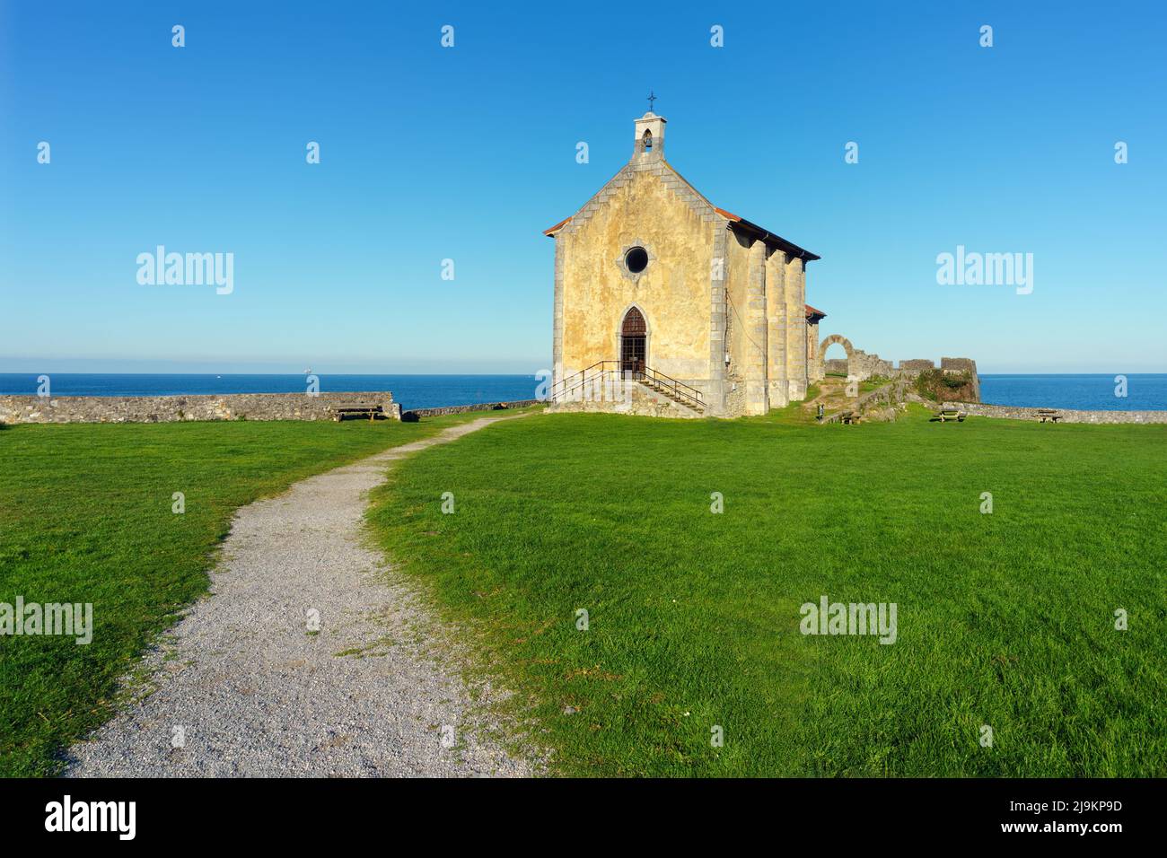 Santa Catalina church in Mundaka in Basque Country Stock Photo - Alamy