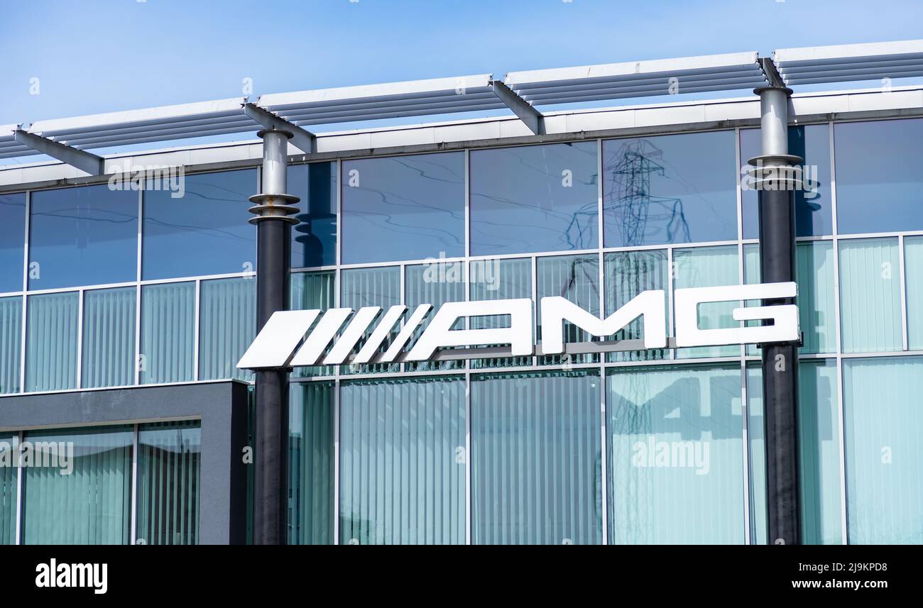 Mercedes amg logo hi-res stock photography and images - Alamy