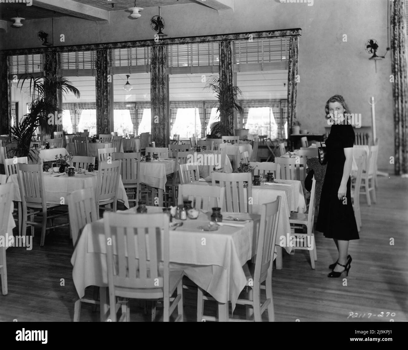 Contract Actress ELLEN DREW visits the Studio Commissary at Paramount ...