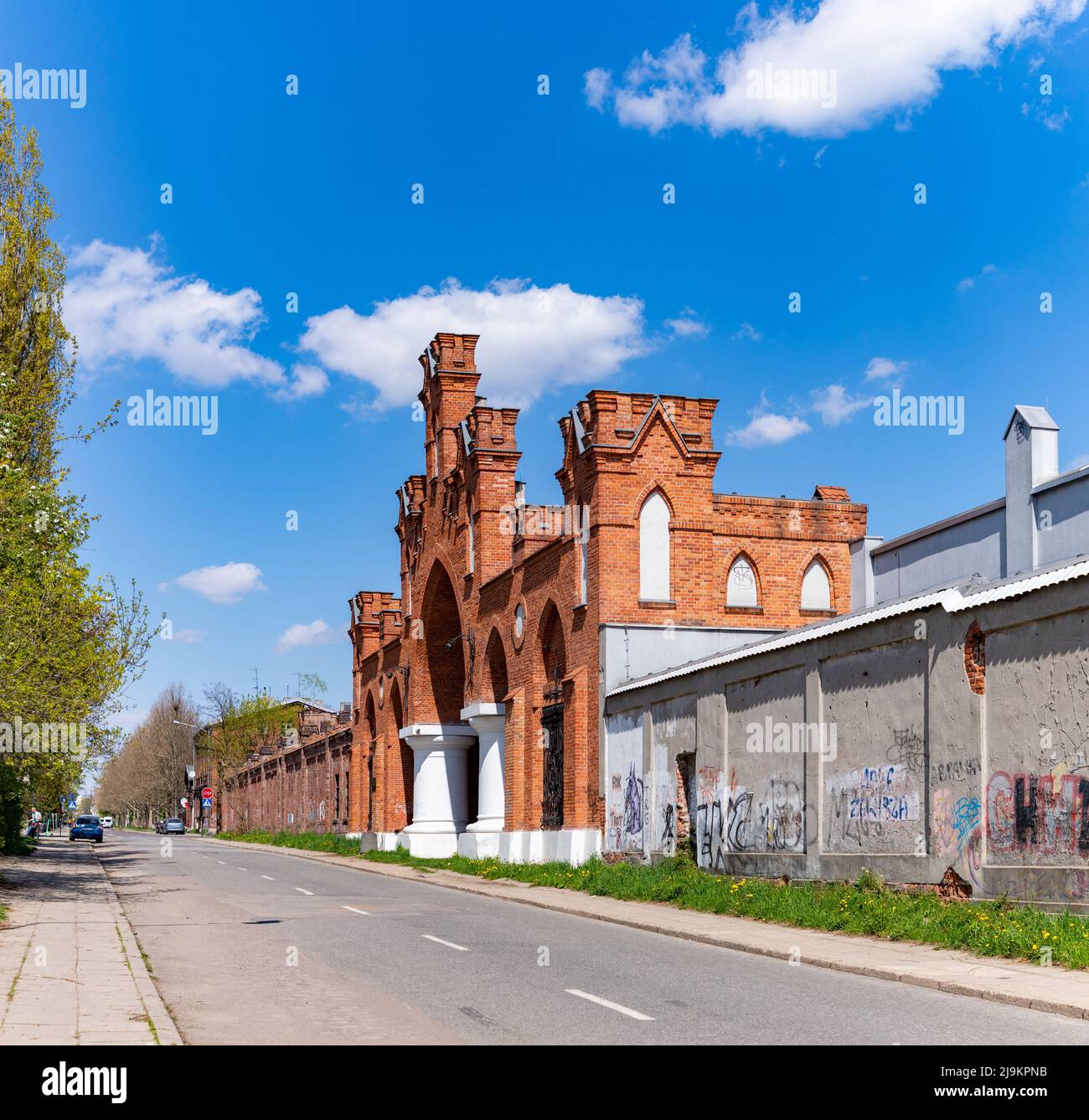 A picture of the Grohman's Factory Gate, part of the Księży Młyn old ...