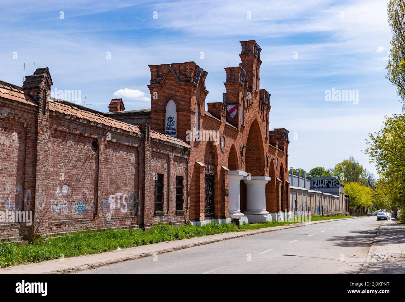 A picture of the Grohman's Factory Gate, part of the Księży Młyn old ...