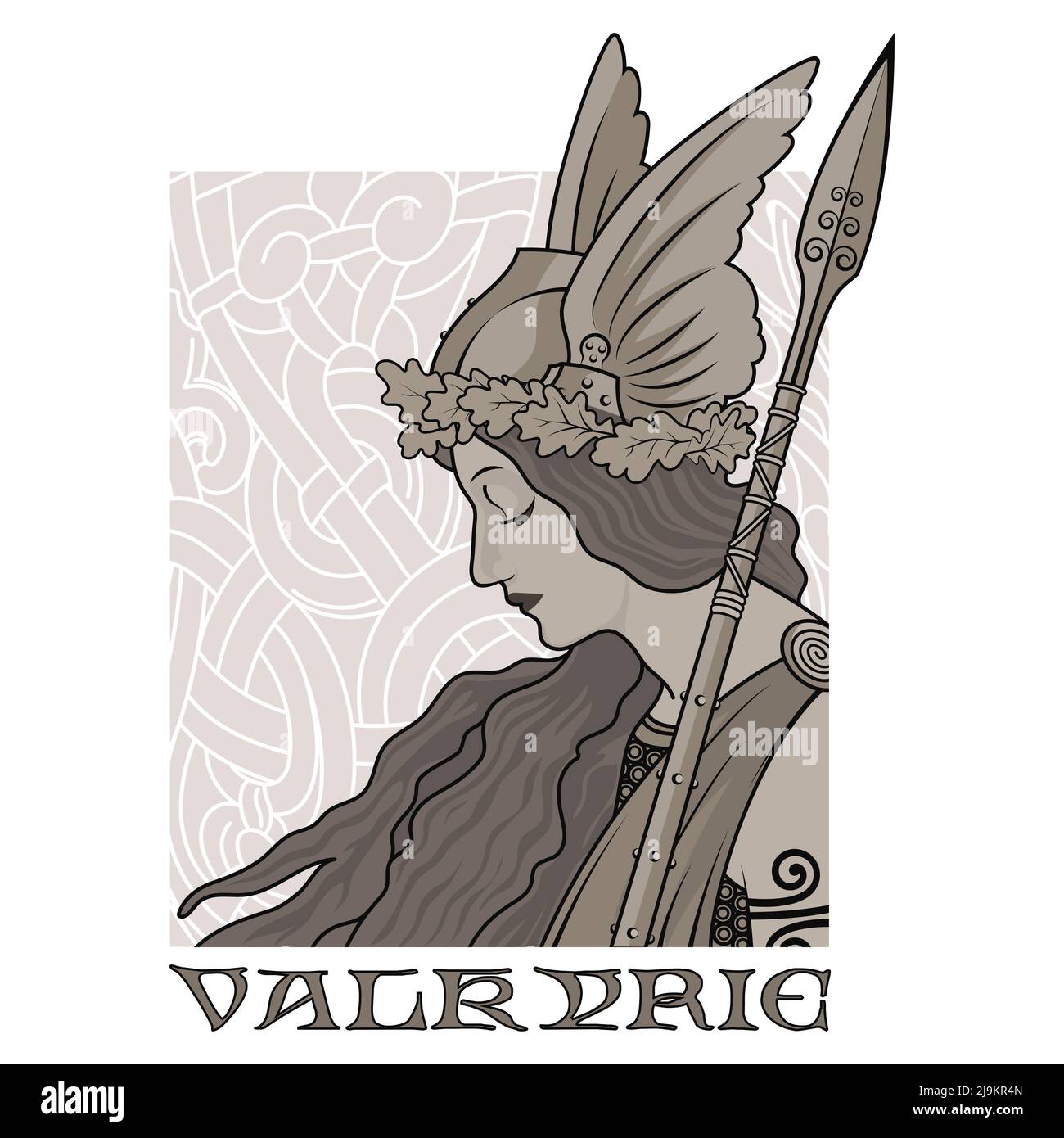 Goddess in norse mythology Stock Vector Images - Alamy