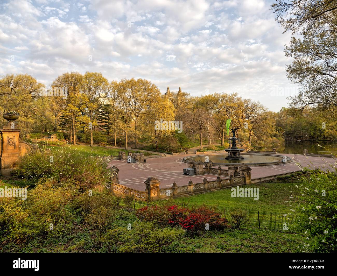 Bethesda Terrace and Fountain are two architectural features ...