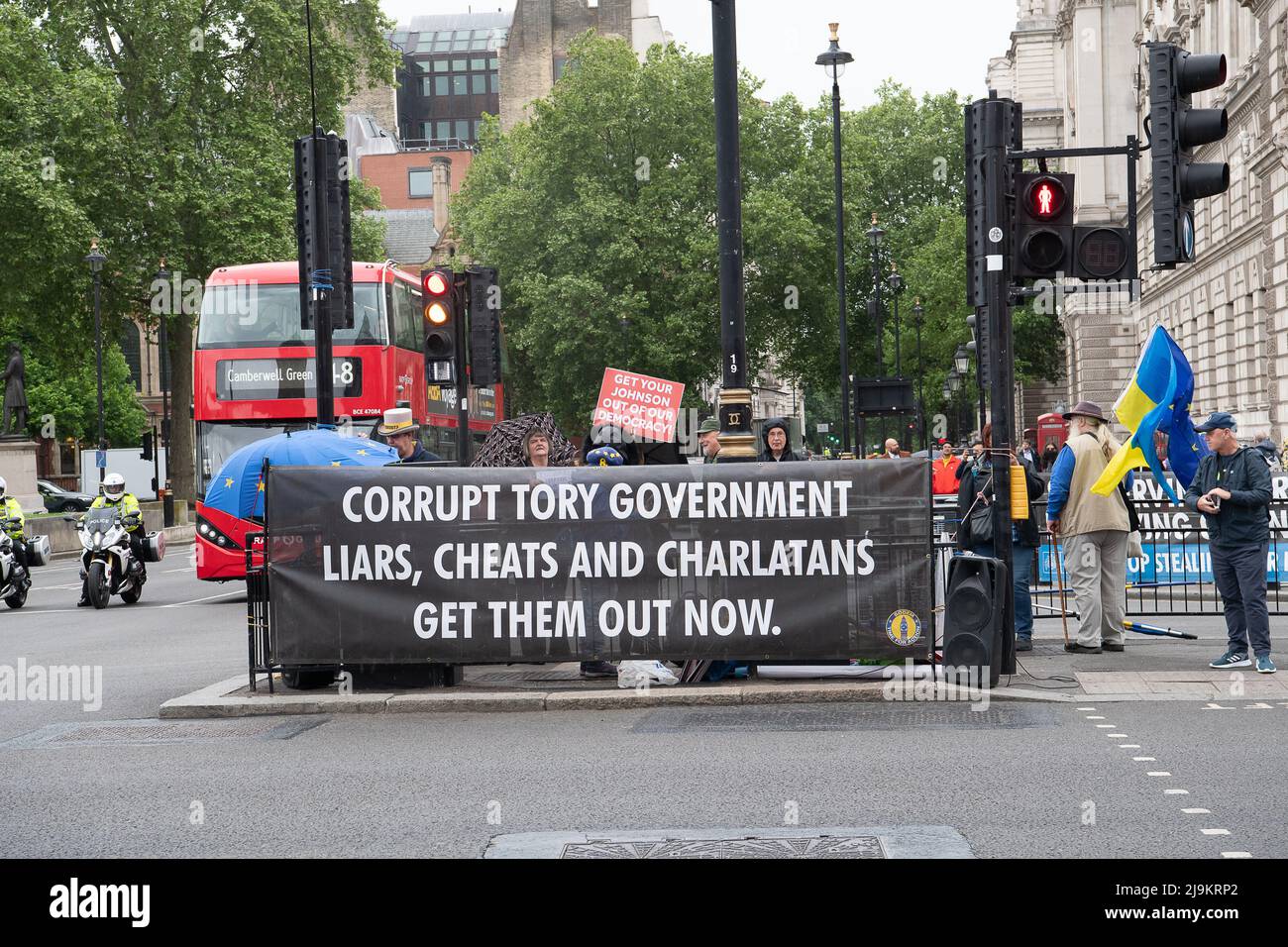 Westminster, London, UK. 11th May, 2022. Pro Europe Remain Campaigners ...