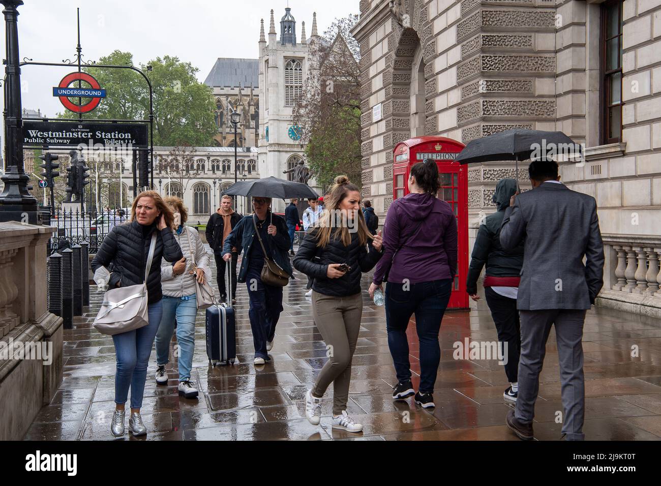 Westminster, London, UK. 11th May, 2022. A rainy dull day in ...