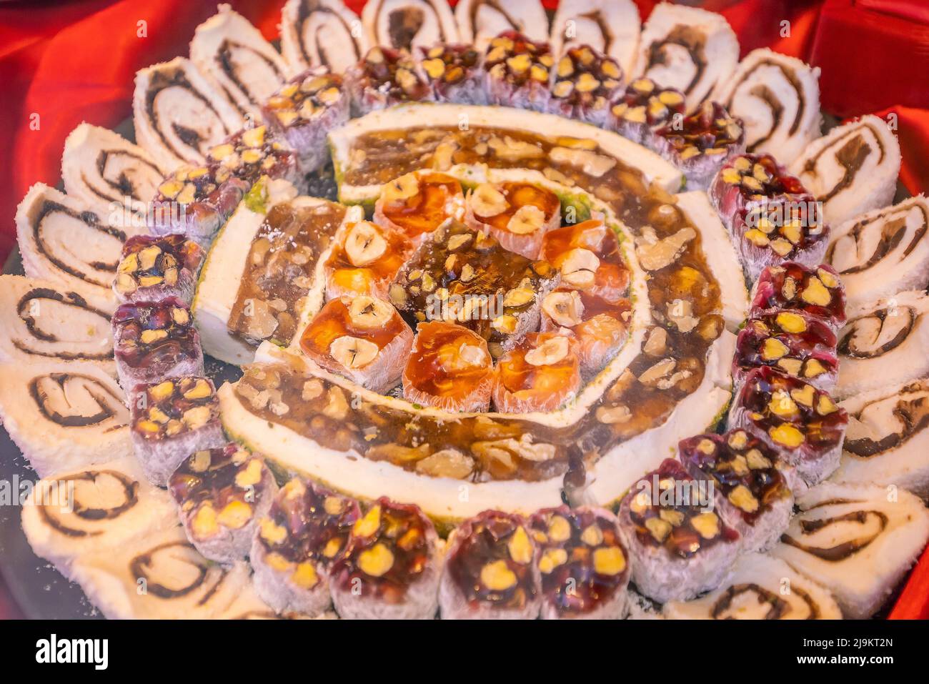 Traditional Turkish sweet Delight in Istanbul Turkish Stock Photo - Alamy
