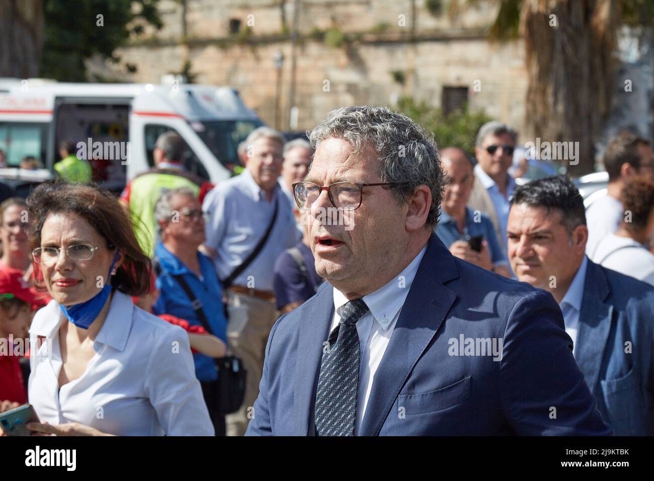 Palermo, Sicily, Italy. 23rd May, 2022. Thirty years ago, the Sicilian ...