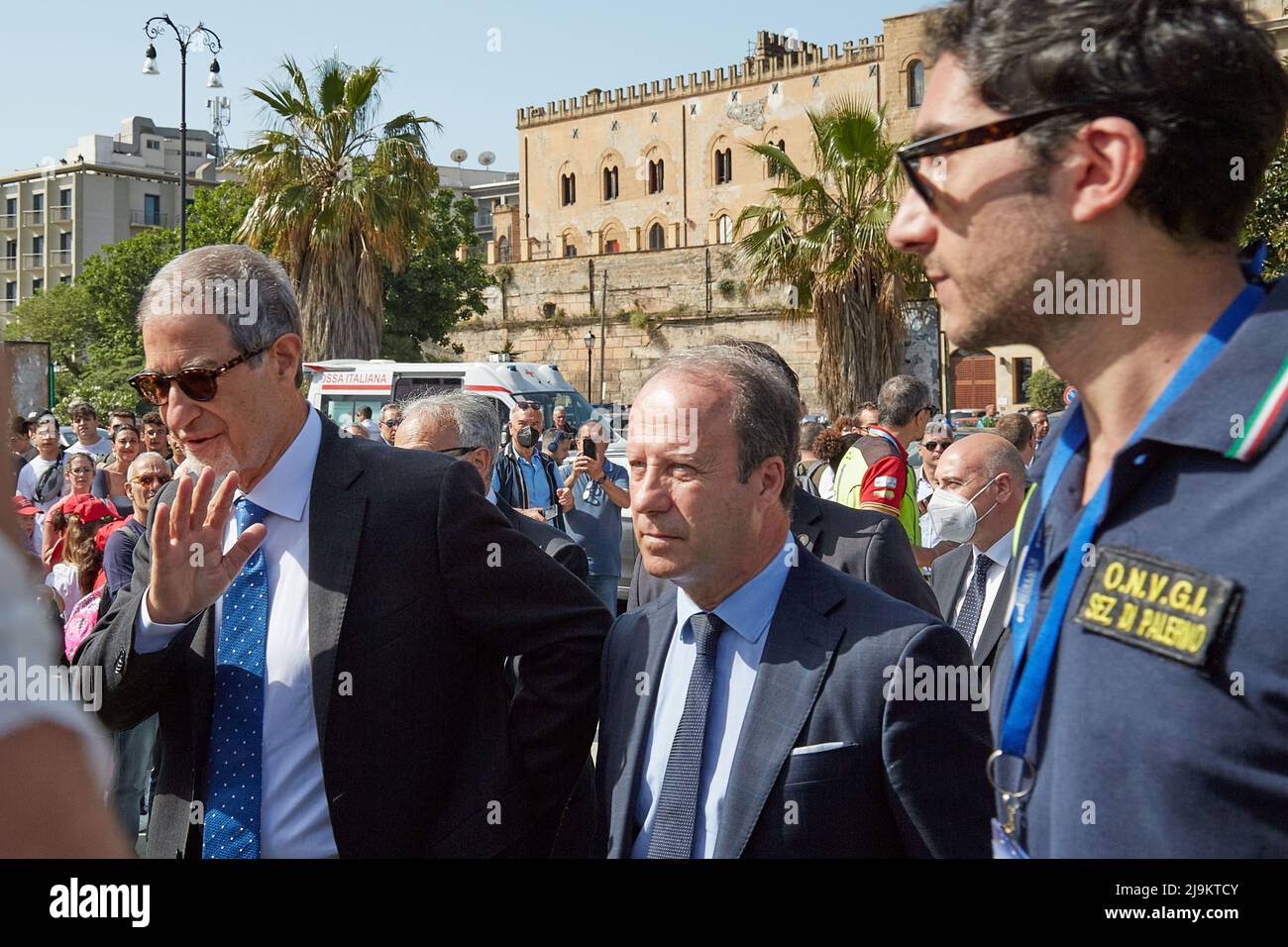 Palermo, Sicily, Italy. 23rd May, 2022. Thirty years ago, the Sicilian ...