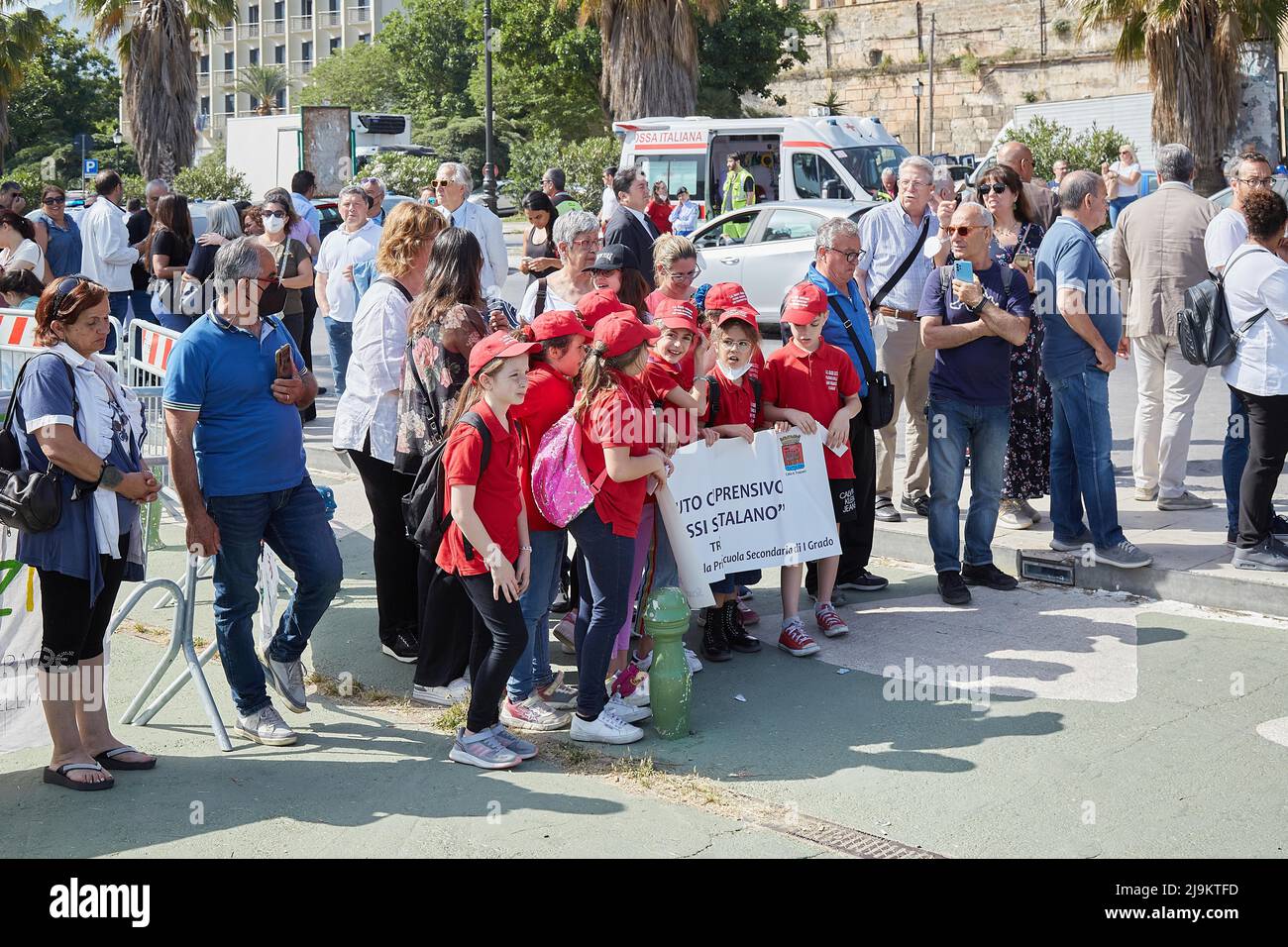 Palermo, Sicily, Italy. 23rd May, 2022. Thirty years ago, the Sicilian ...