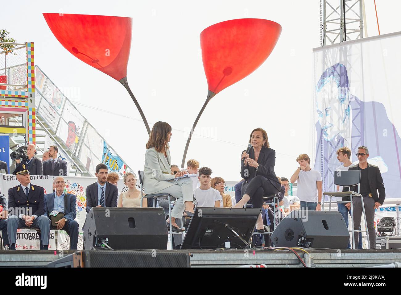 Palermo, Sicily, Italy. 23rd May, 2022. Thirty years ago, the Sicilian ...
