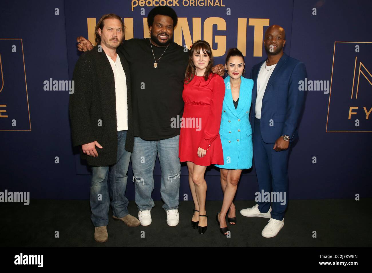 HOLLYWOOD, CA - MAY 23: Scott MacArthur, Craig Robinson, Claudia O'Doherty, Stephanie Nogueras ...