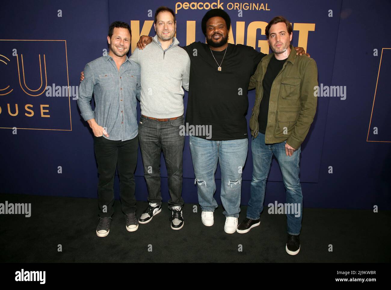HOLLYWOOD, CA - MAY 23: Mark Schulman, Dan Goor, Craig Robinson, Luke ...
