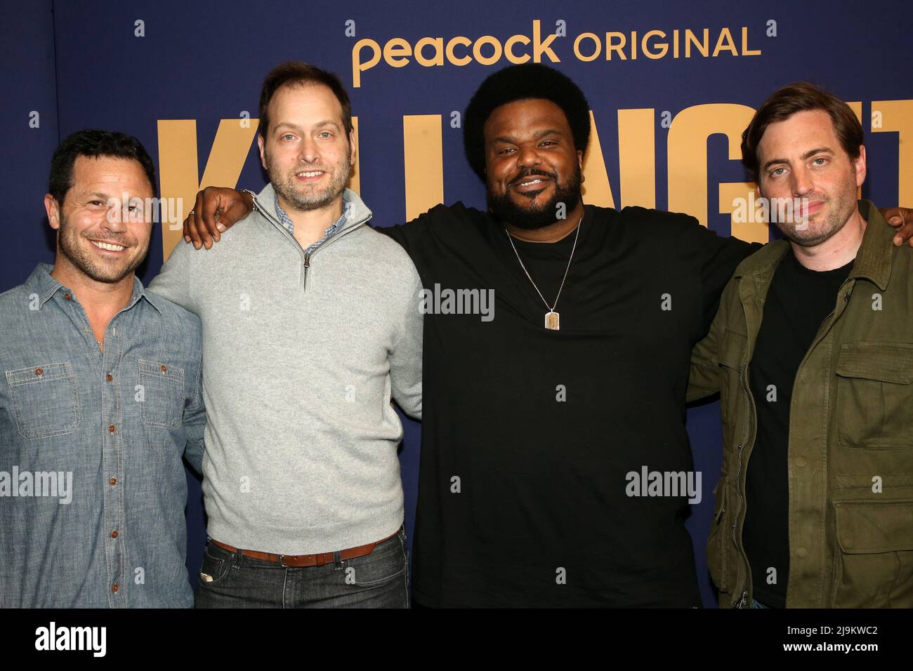 HOLLYWOOD, CA - MAY 23: Mark Schulman, Dan Goor, Craig Robinson, Luke ...