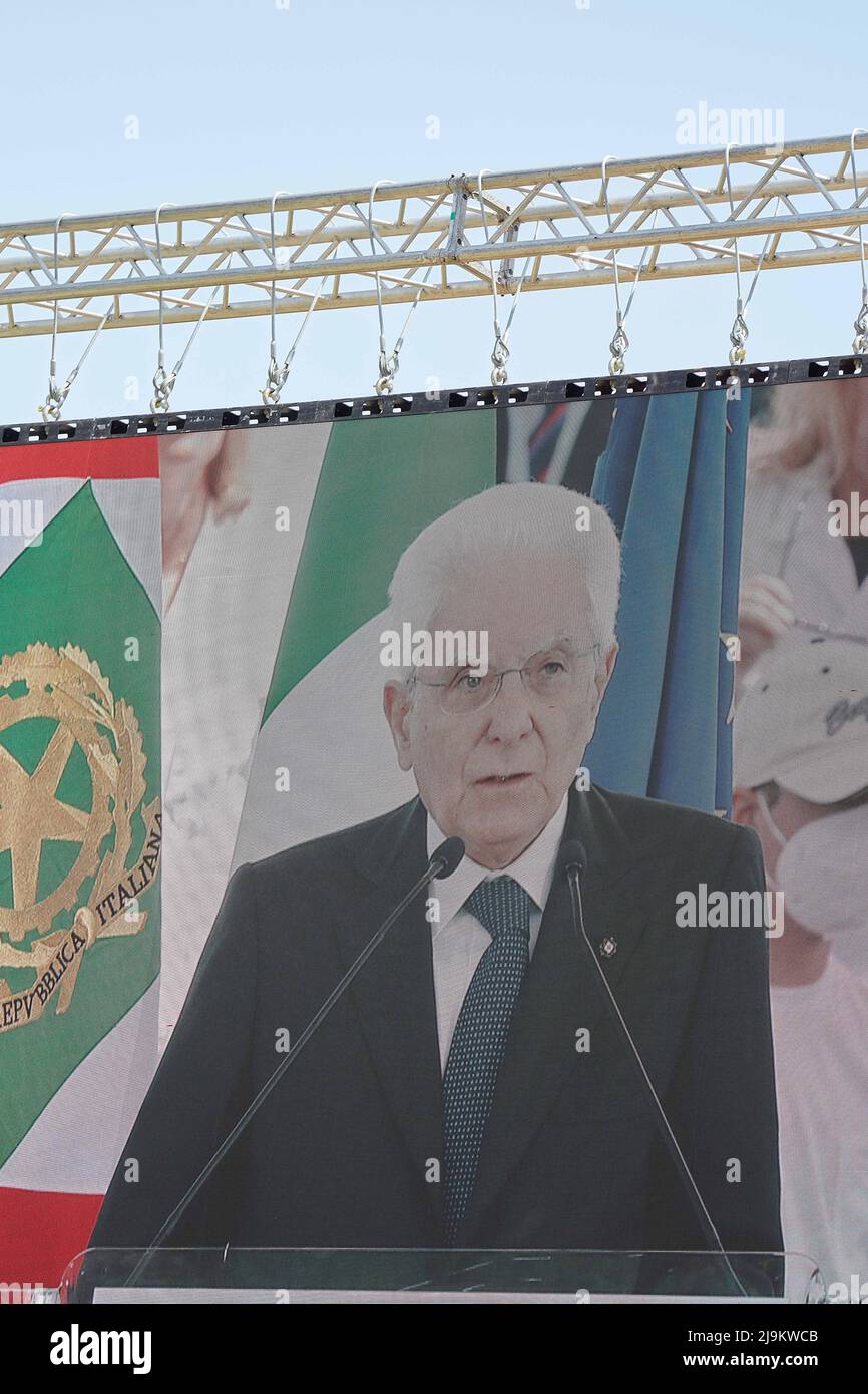 May 23, 2022, Palermo, Sicily, Italy: Thirty years ago, the Sicilian ...