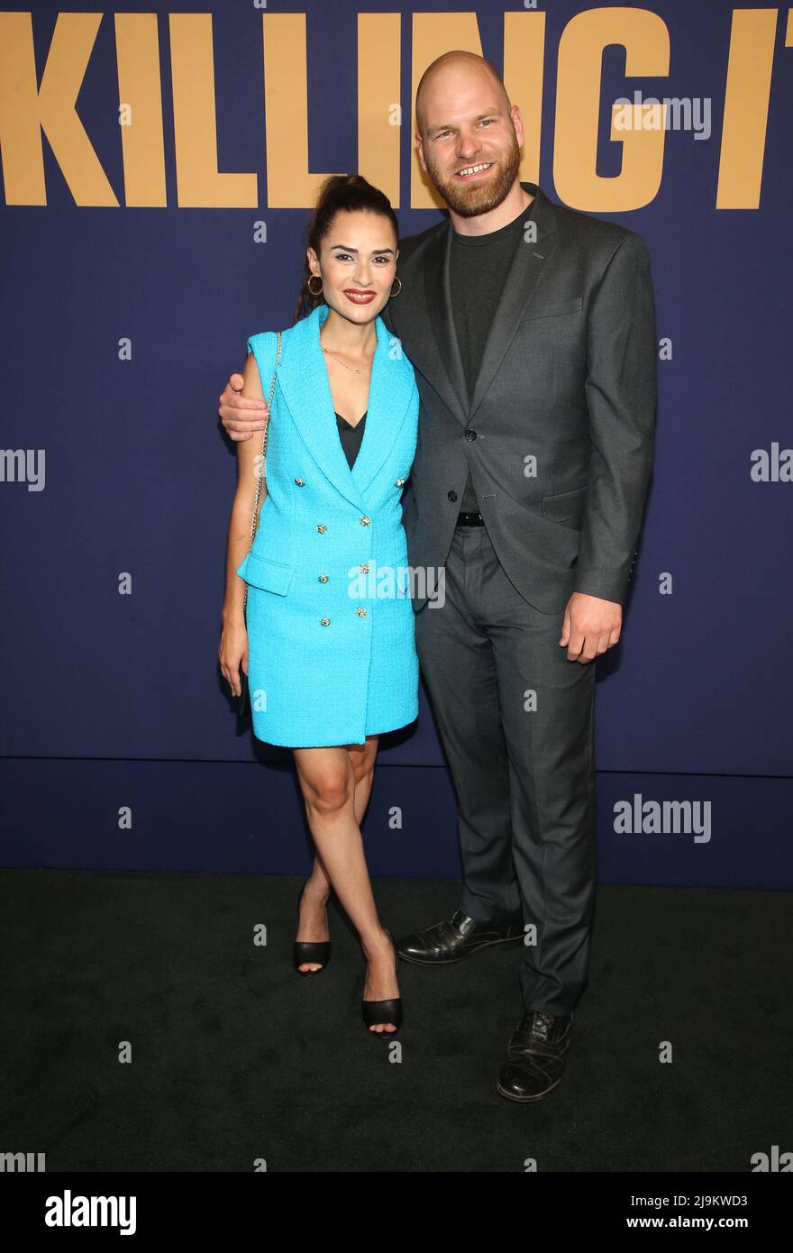 HOLLYWOOD, CA - MAY 23: Stephanie Nogueras,Krystof Litomisky at the Killing It NBCU FYC House ...
