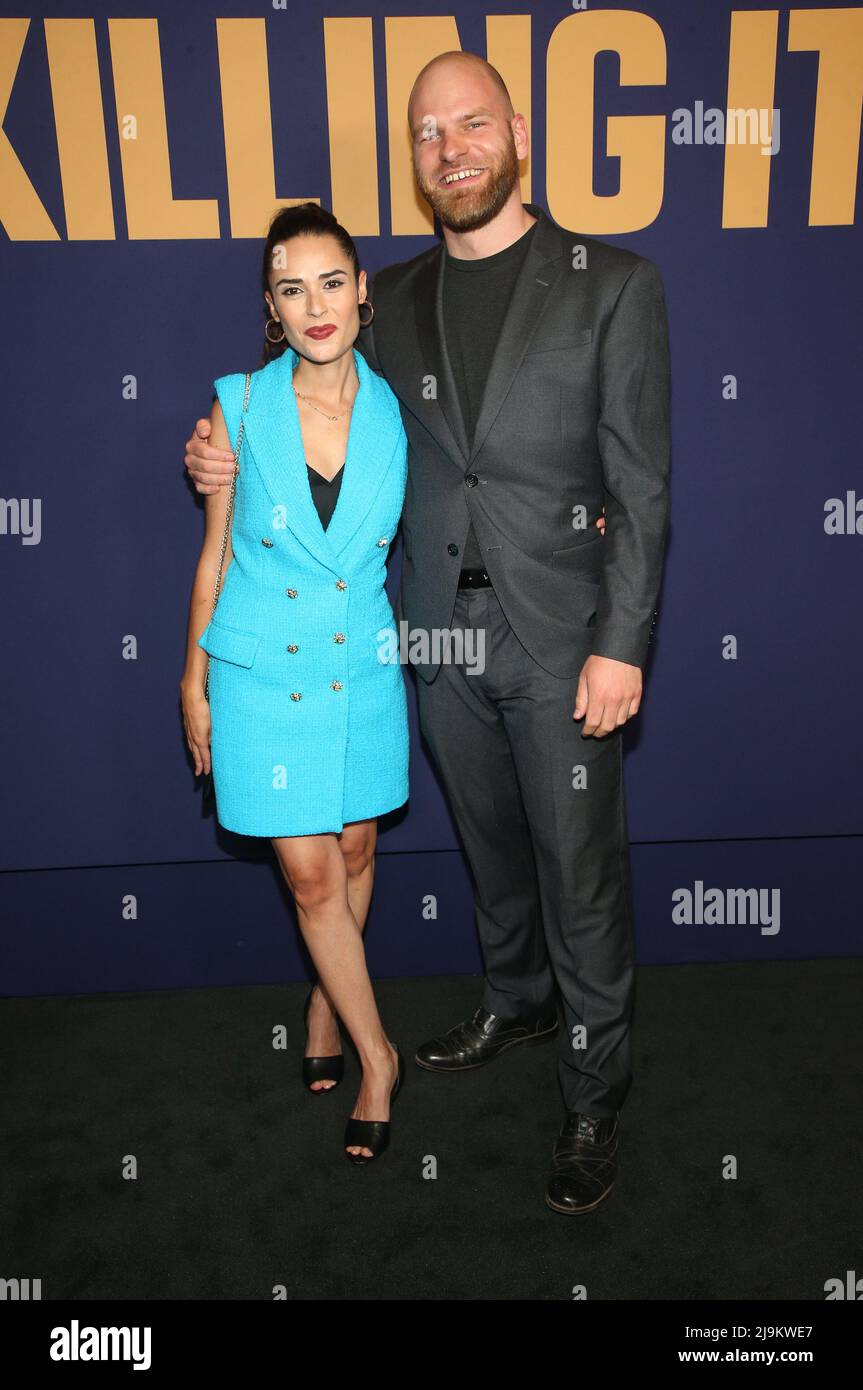HOLLYWOOD, CA - MAY 23: Stephanie Nogueras,Krystof Litomisky at the Killing It NBCU FYC House ...