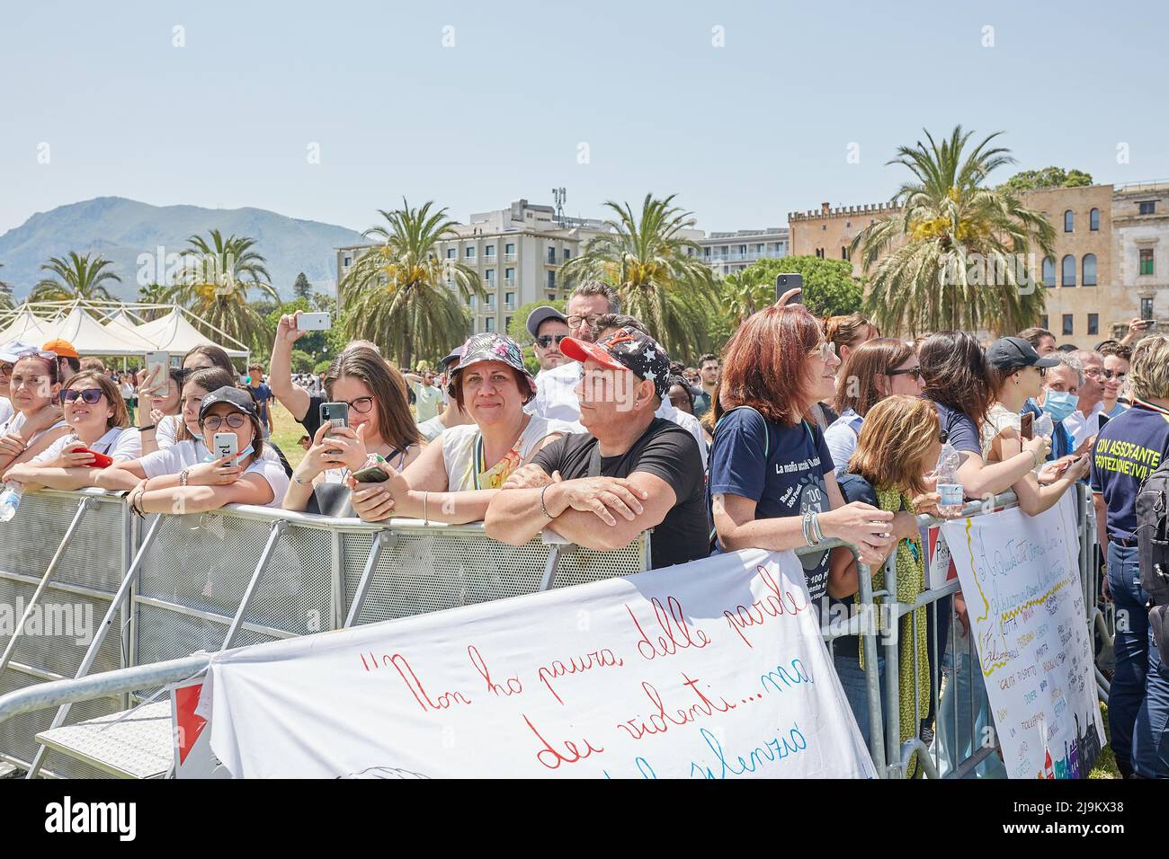 Palermo, Sicily, Italy. 23rd May, 2022. Thirty years ago, the Sicilian ...