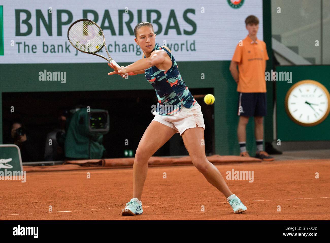 Paris, France, May 23 2022, Diane Parry playing during French Open ...