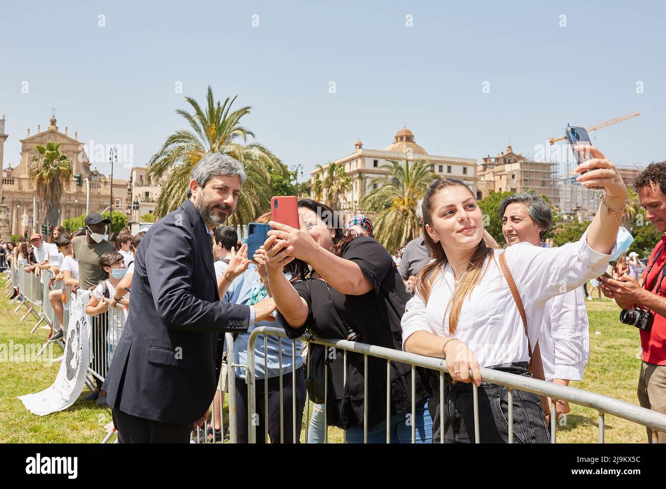 Palermo, Sicily, Italy. 23rd May, 2022. Thirty years ago, the Sicilian ...