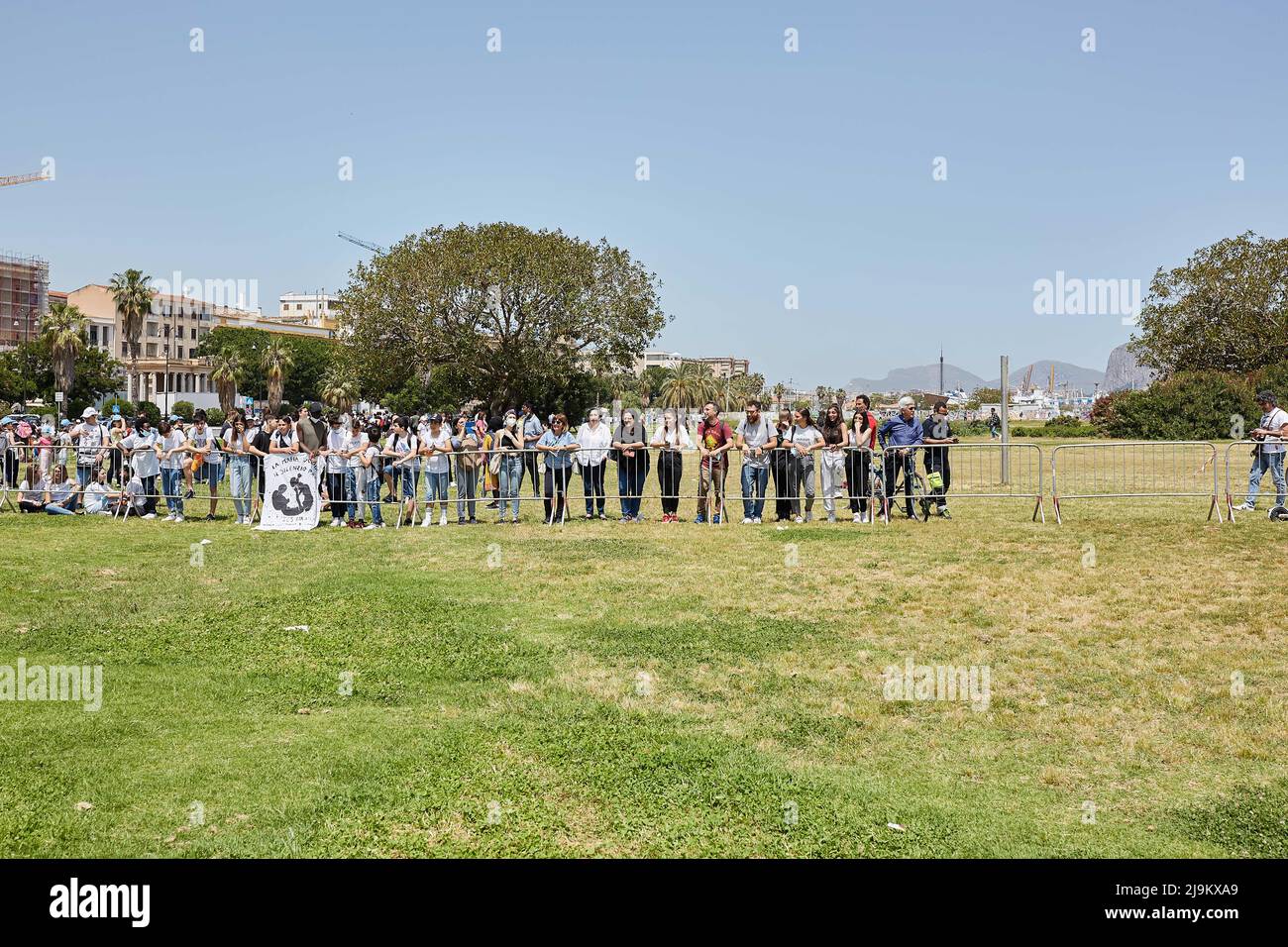 Palermo, Sicily, Italy. 23rd May, 2022. Thirty years ago, the Sicilian ...