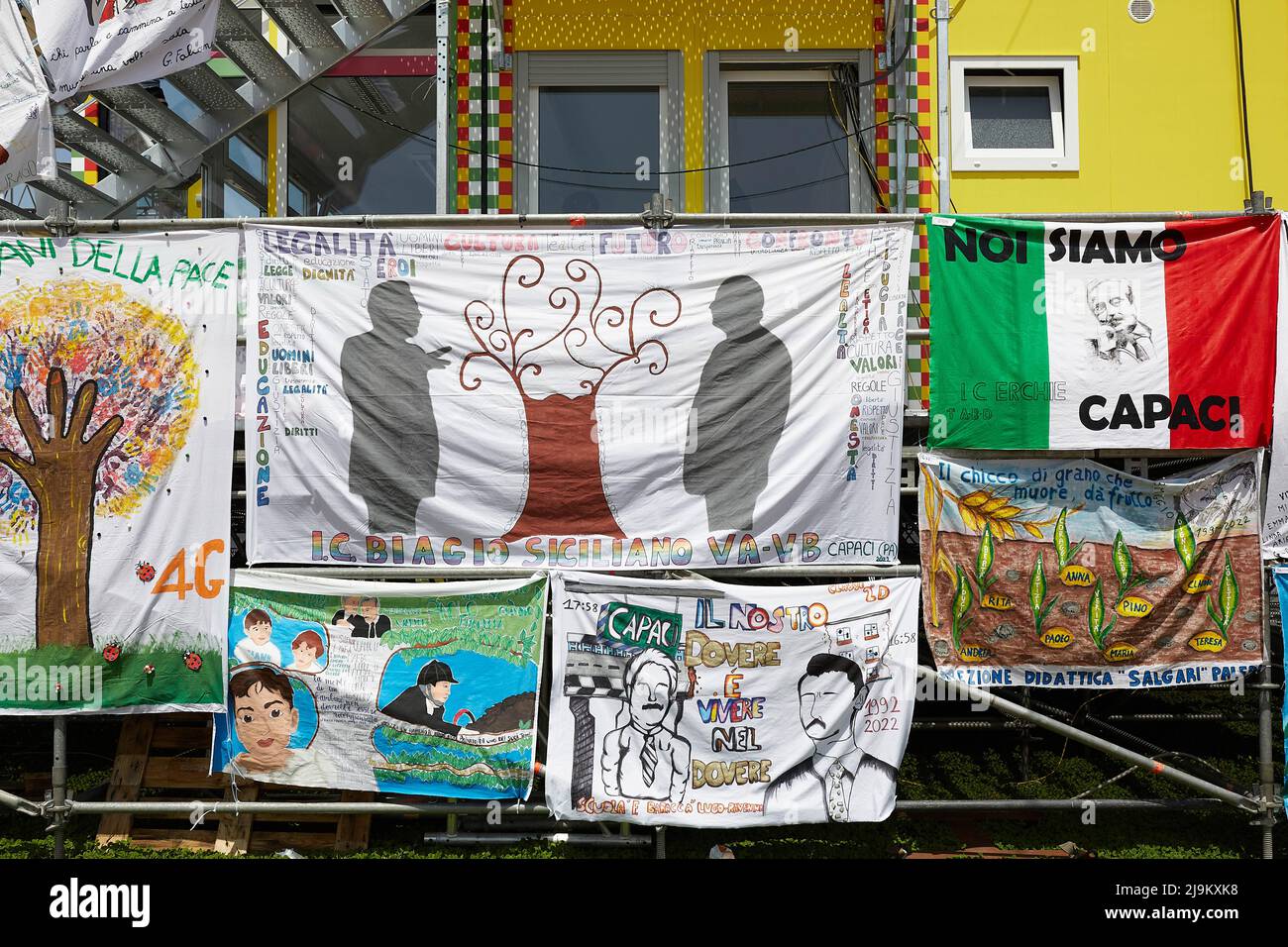 Palermo, Sicily, Italy. 23rd May, 2022. Thirty years ago, the Sicilian ...