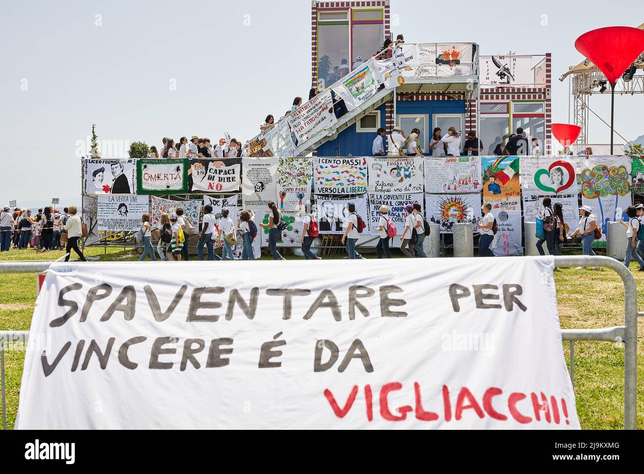 Palermo, Sicily, Italy. 23rd May, 2022. Thirty years ago, the Sicilian ...