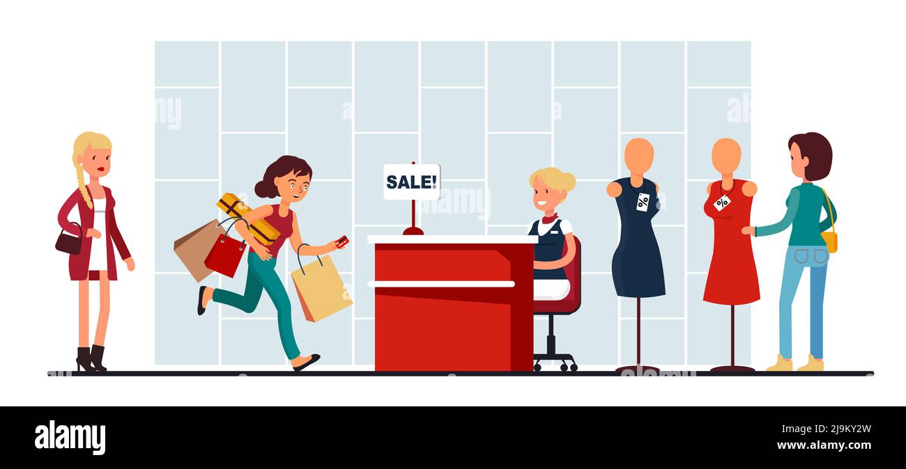 Consumer running consumer Stock Vector Images - Alamy