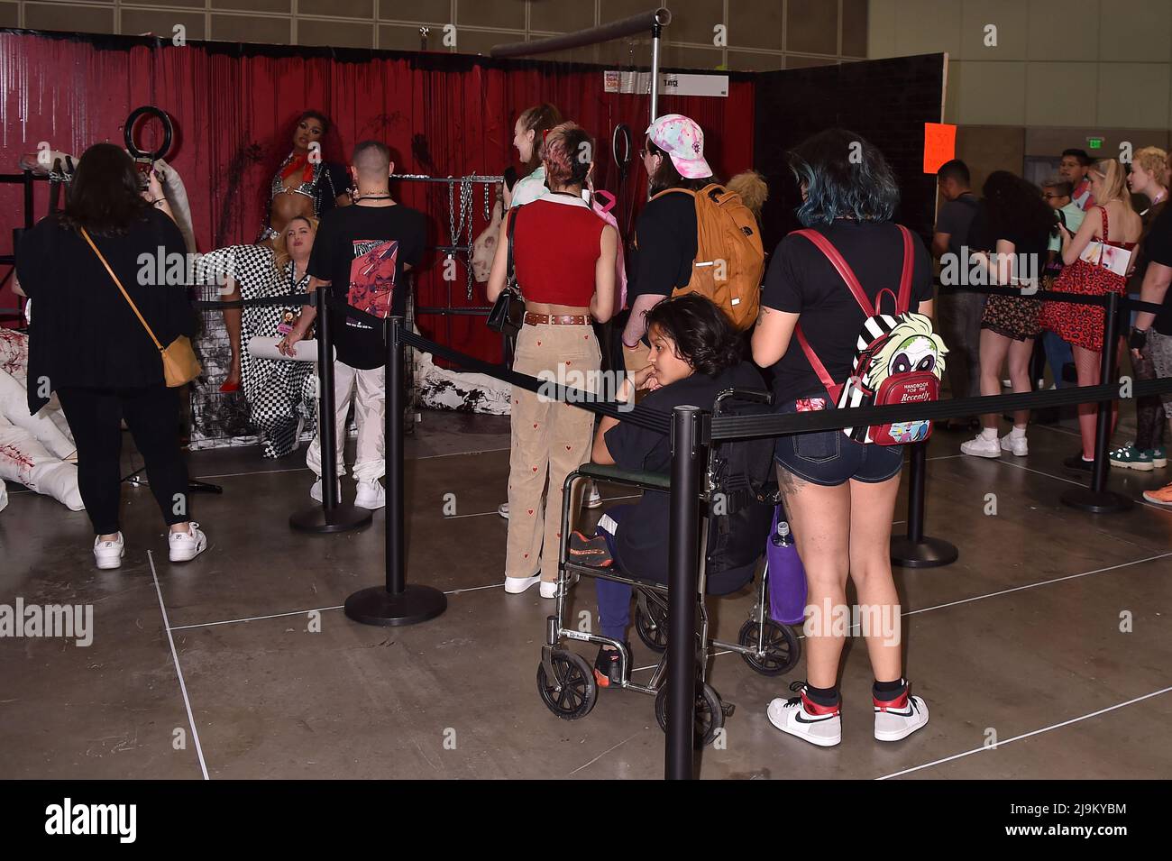 Tayce booth during the 2022 Rupaul DragCon, Day 2, held at the LA ...