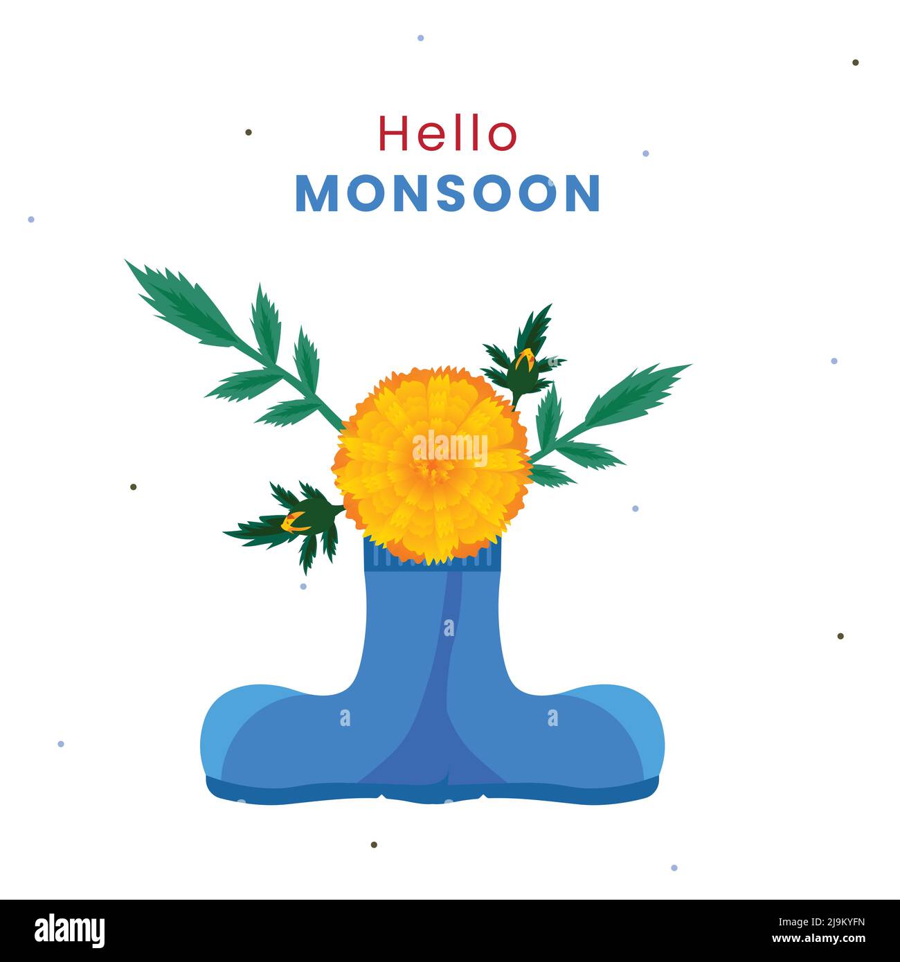 Flower of monsoon Stock Vector Images - Alamy