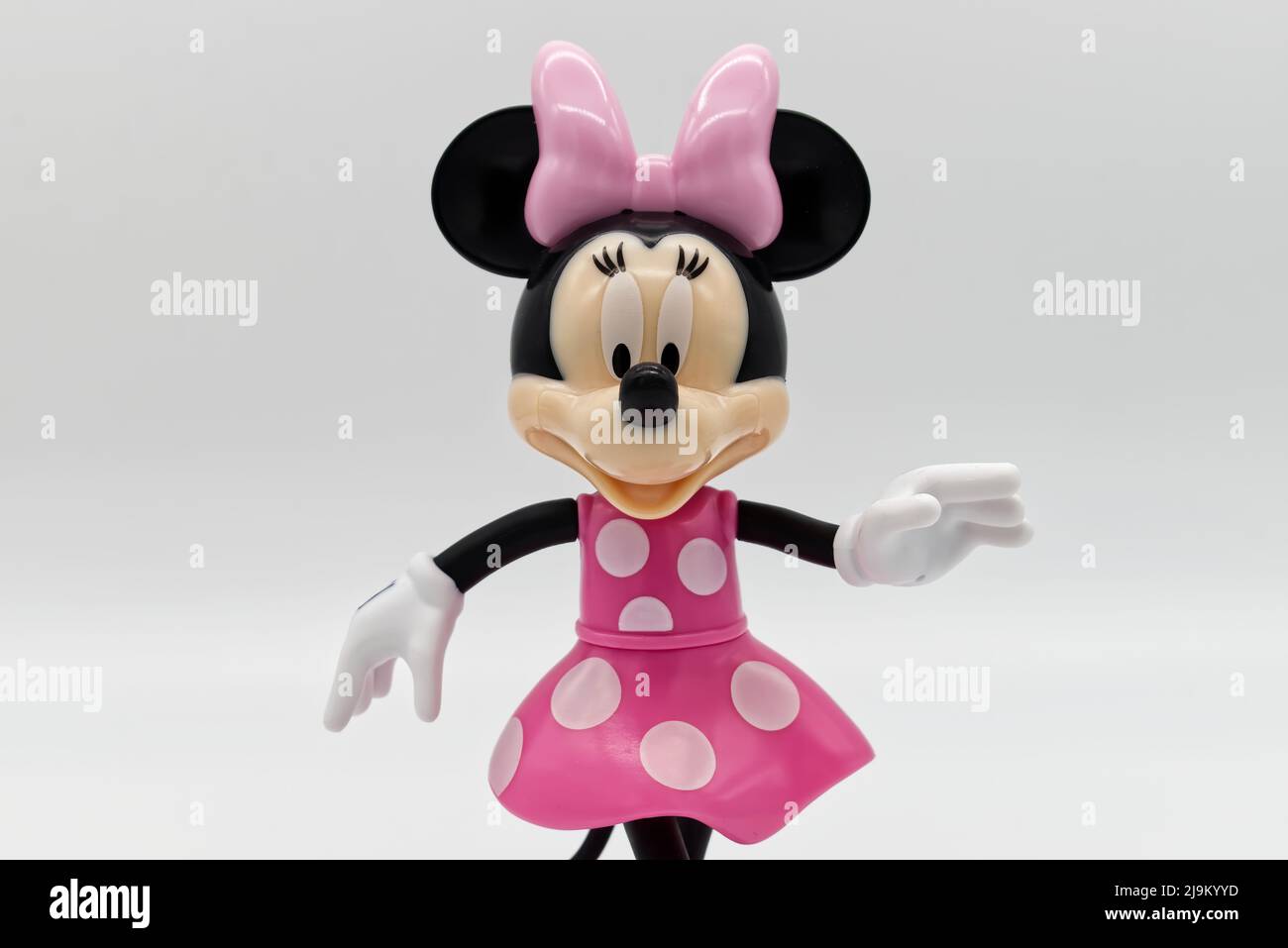 Bologna - Italy - April 19, 2022: Minnie Mouse action figure display on ...