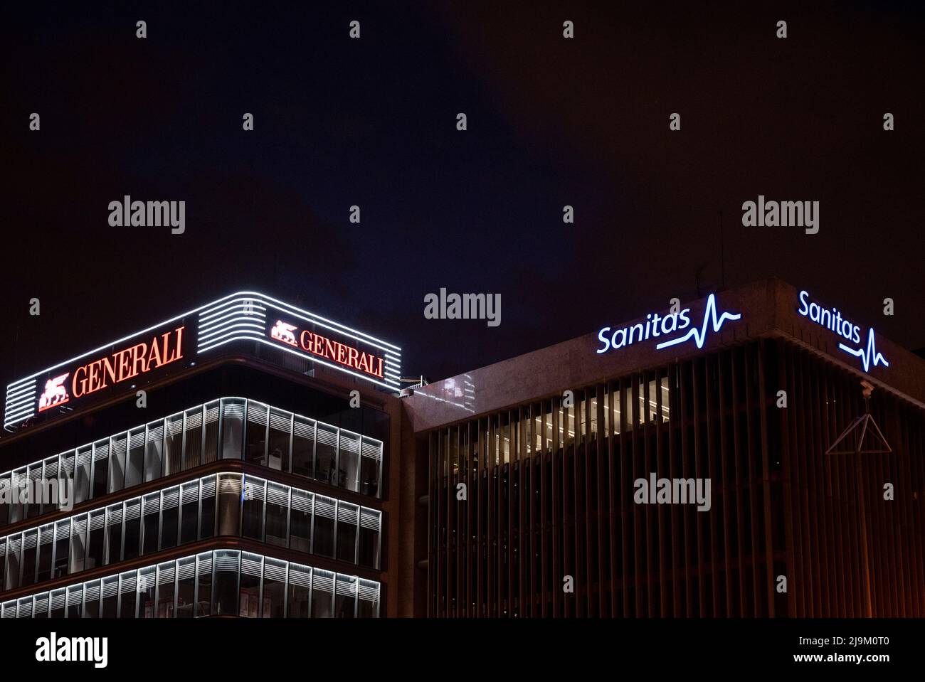 Italian insurance company Generali (L) and Spain's largest healthcare ...