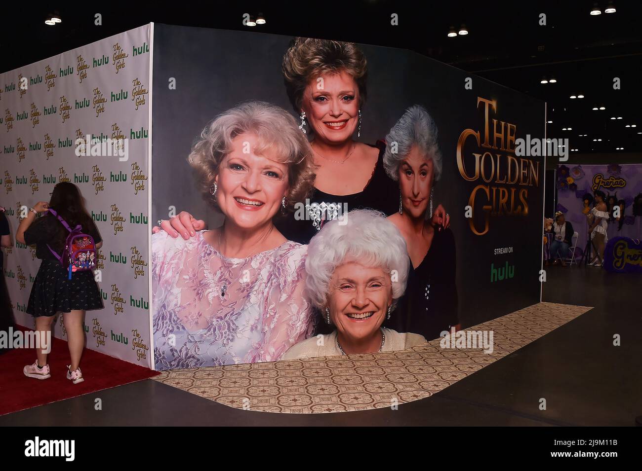 Golden Girls signage during the 2022 Rupaul DragCon, Day 2, held at the ...