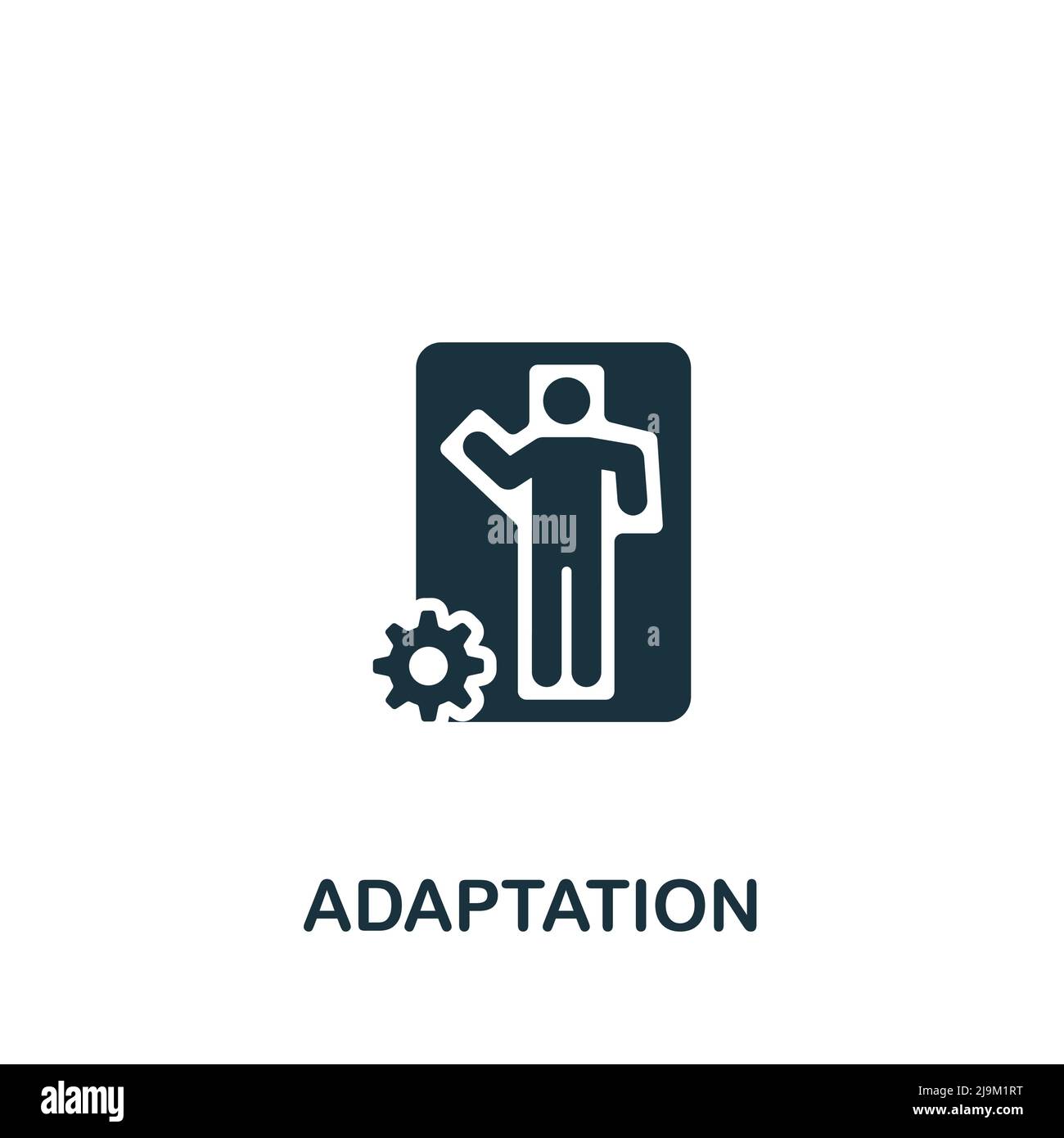 Adaptation icon. Monochrome simple Psychology icon for templates, web ...