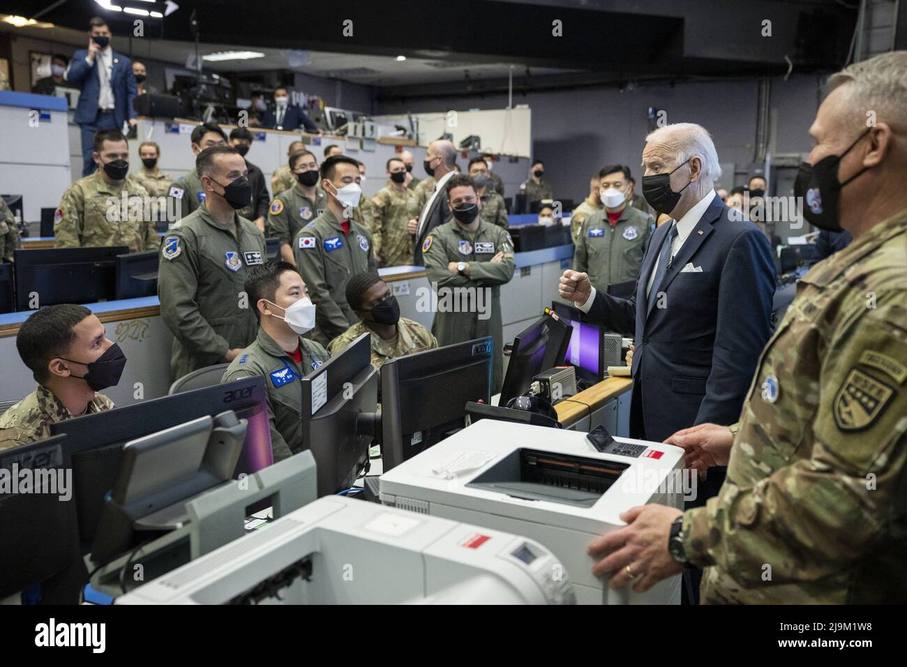 United States President Joe Biden visited the Air Operations Center's ...