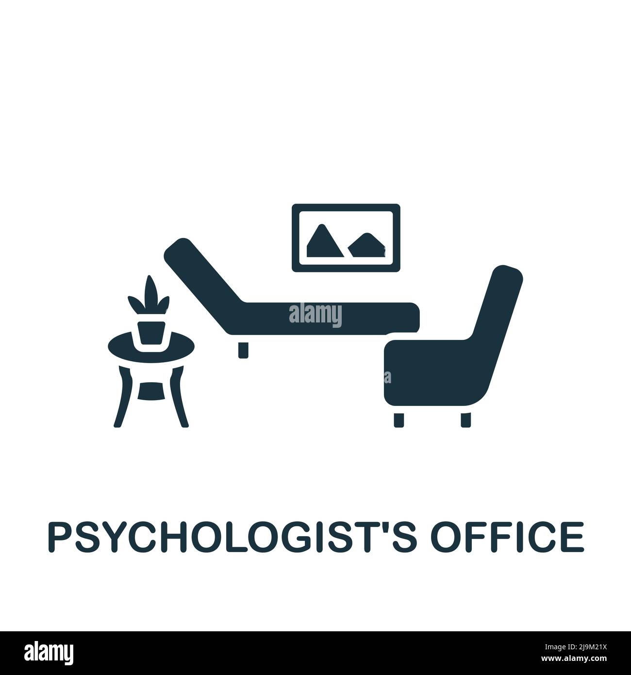 Psychologist'S Office icon. Monochrome simple Psychology icon for ...