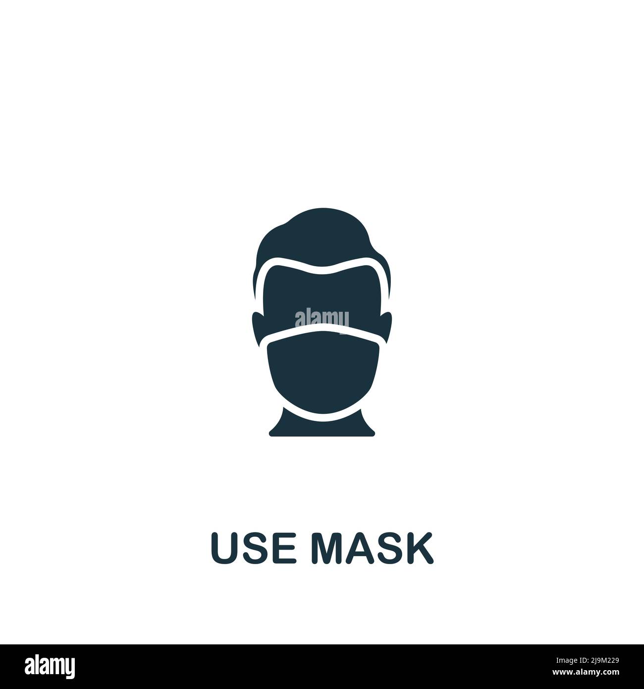 Use Mask icon. Monochrome simple Quarantine icon for templates, web ...