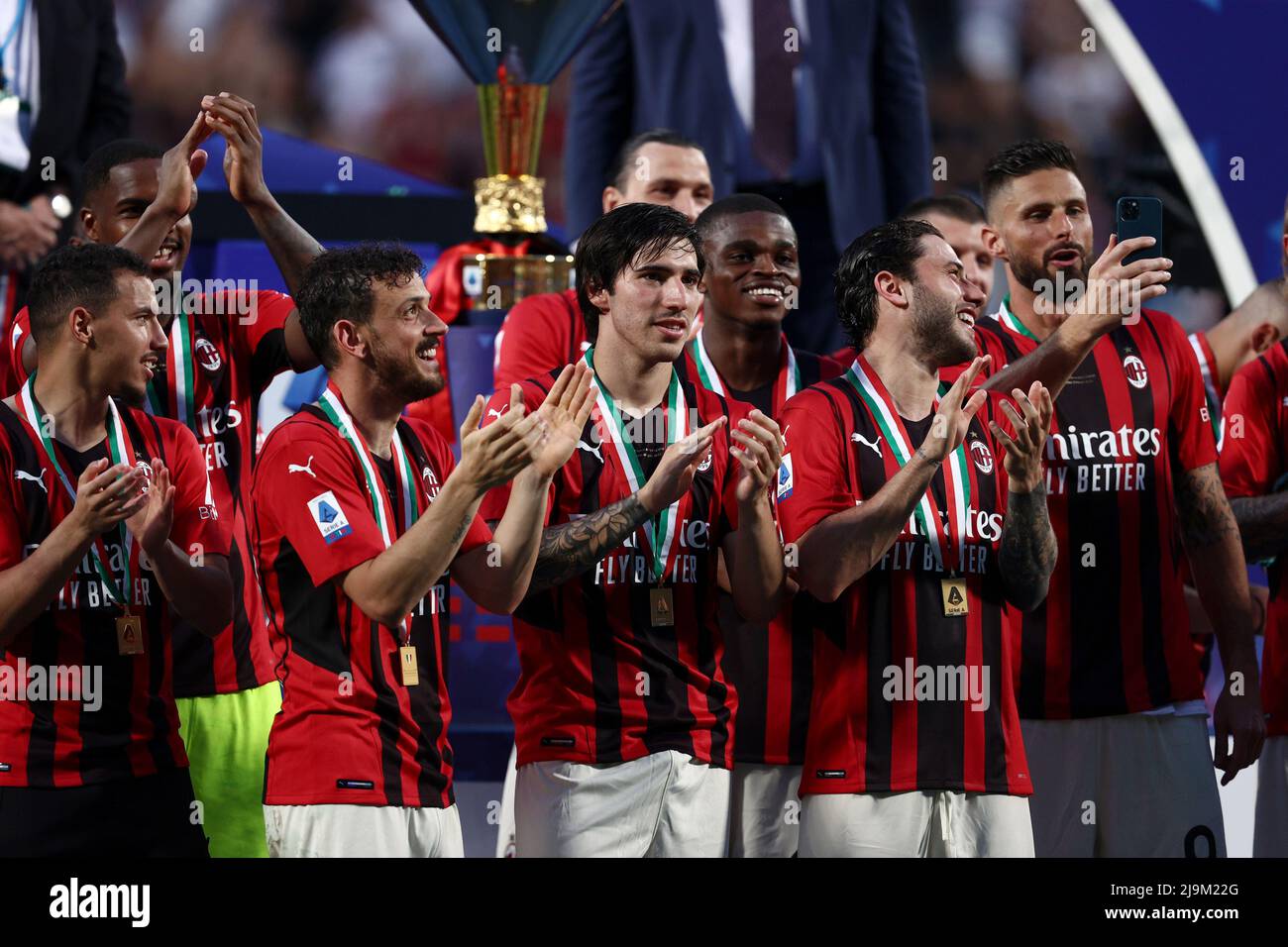 MAPEI Stadium, Reggio Emilia, Italy, May 22, 2022, Alessandro Florenzi ...
