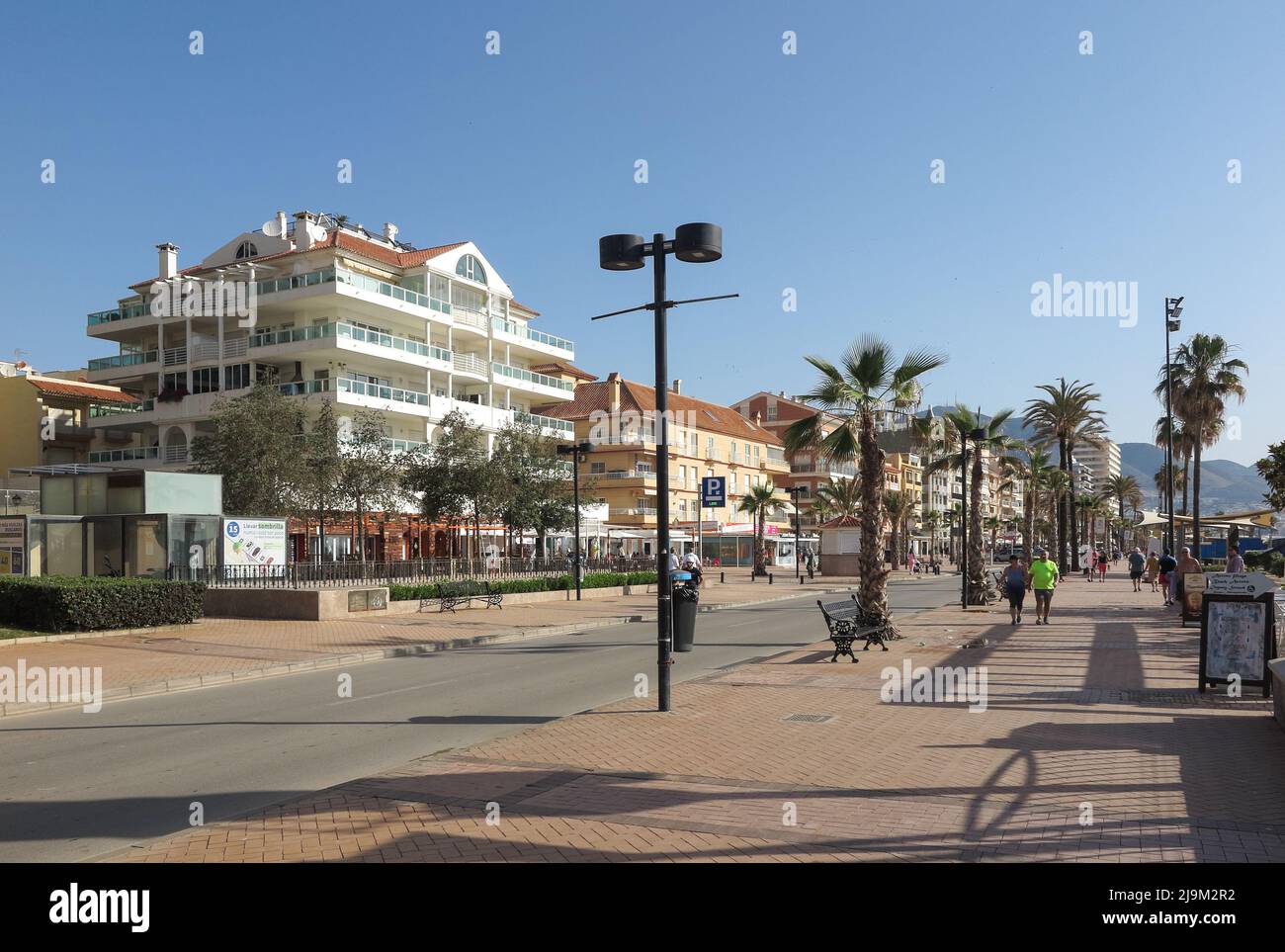 Main promenade area, Fuengirola, Malaga, Spain Stock Photo - Alamy