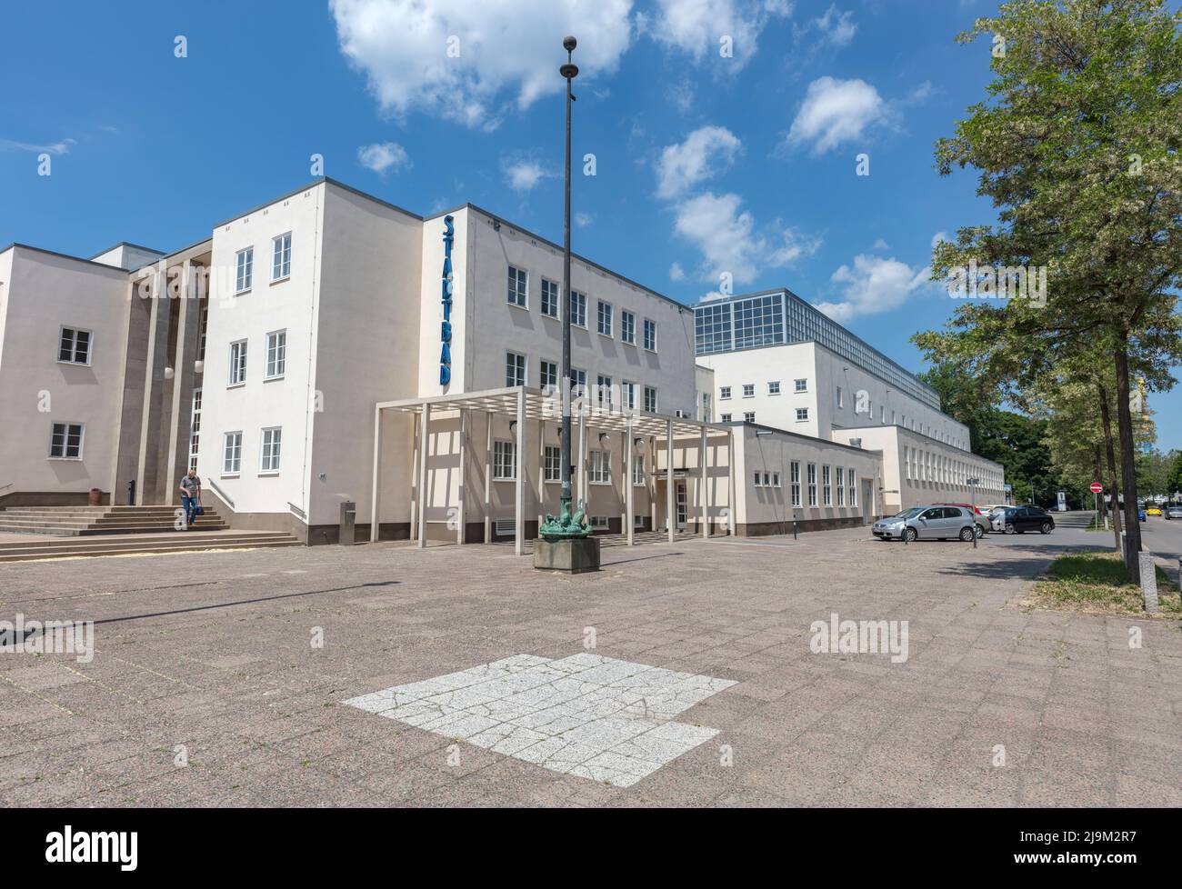 Modernist Buildings in the Bauhaus campus in Dessau, Saxony-Anhalt ...