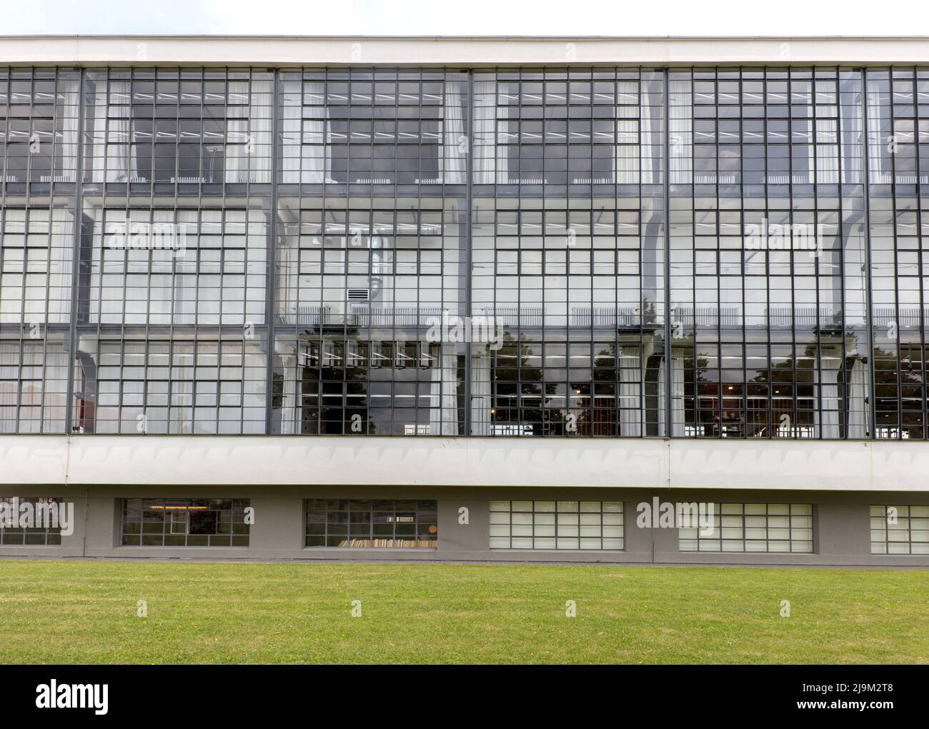 Modernist Buildings in the Bauhaus campus in Dessau, Saxony-Anhalt ...