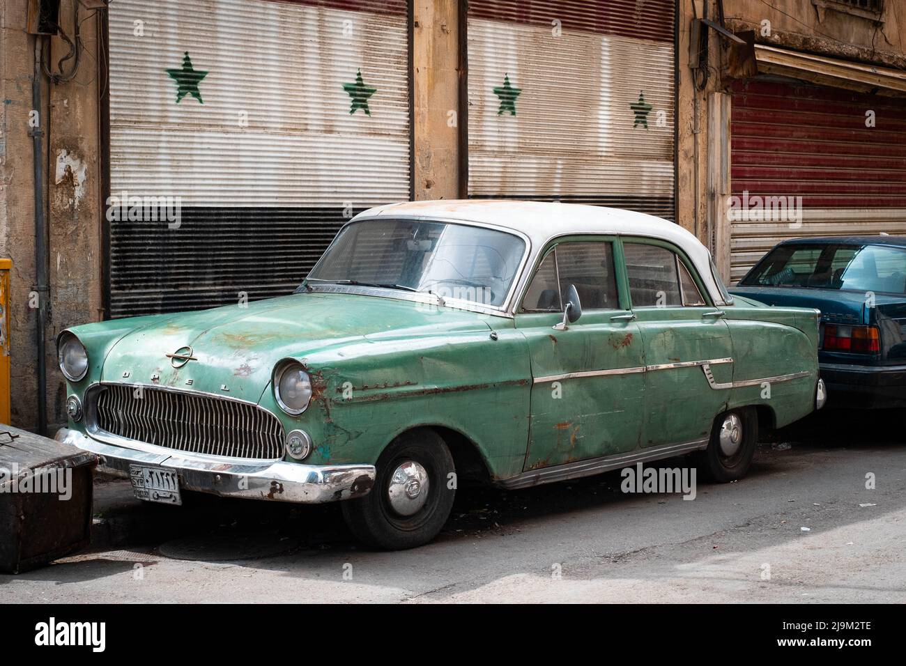 Damascus, Syria - may, 2022: Oldtimer or old Car (Opel) in vintage ...
