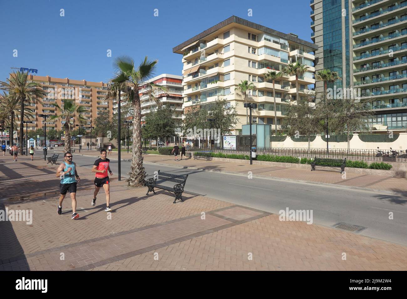Main promenade area, Fuengirola, Malaga, Spain Stock Photo - Alamy