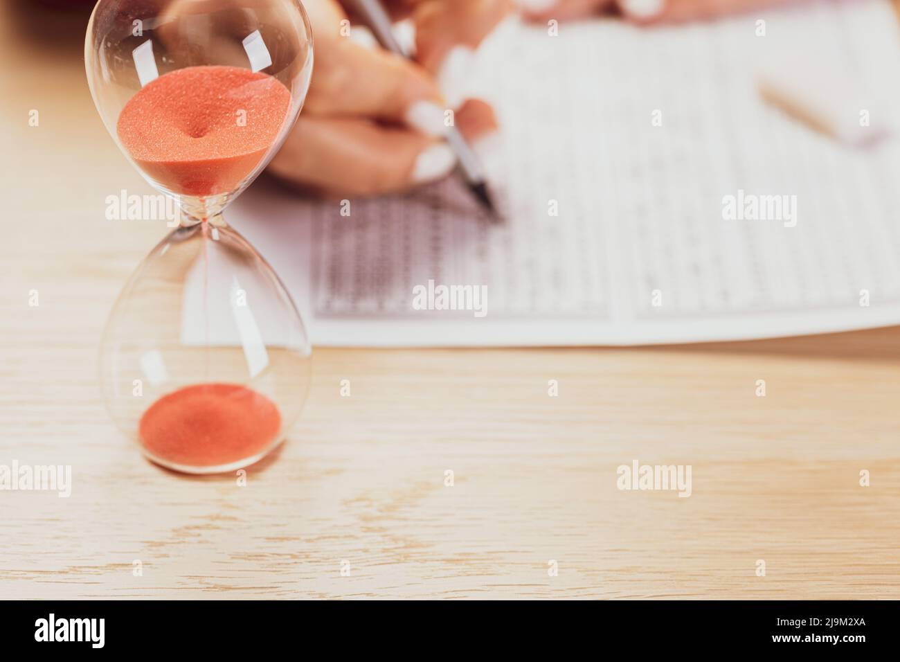 allotted time for exam and student hand testing in exercise and passing ...