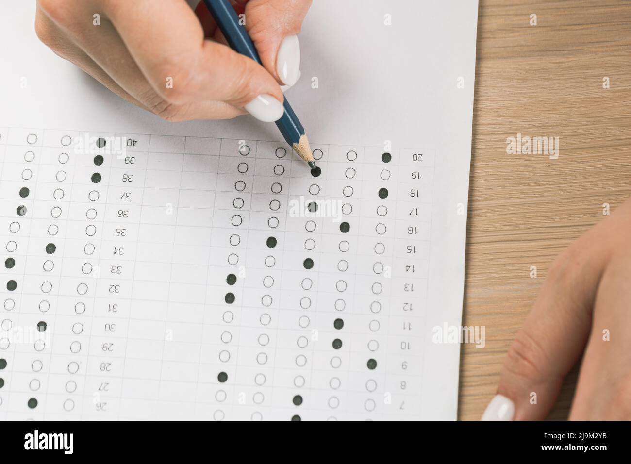 Students hands to take exams, writing an exam room with a pencil ...