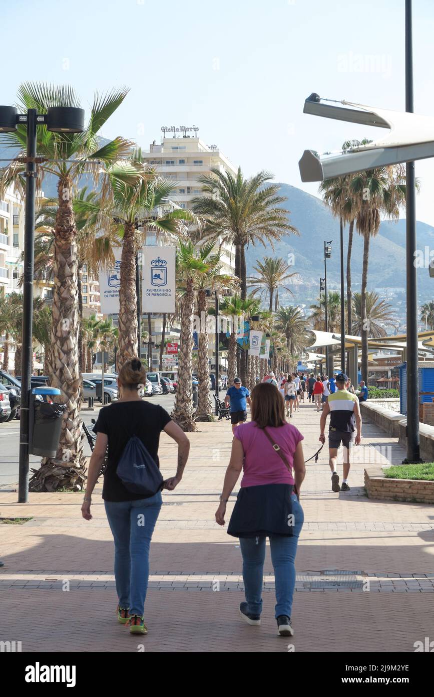 Main promenade area, Fuengirola, Malaga, Spain Stock Photo - Alamy