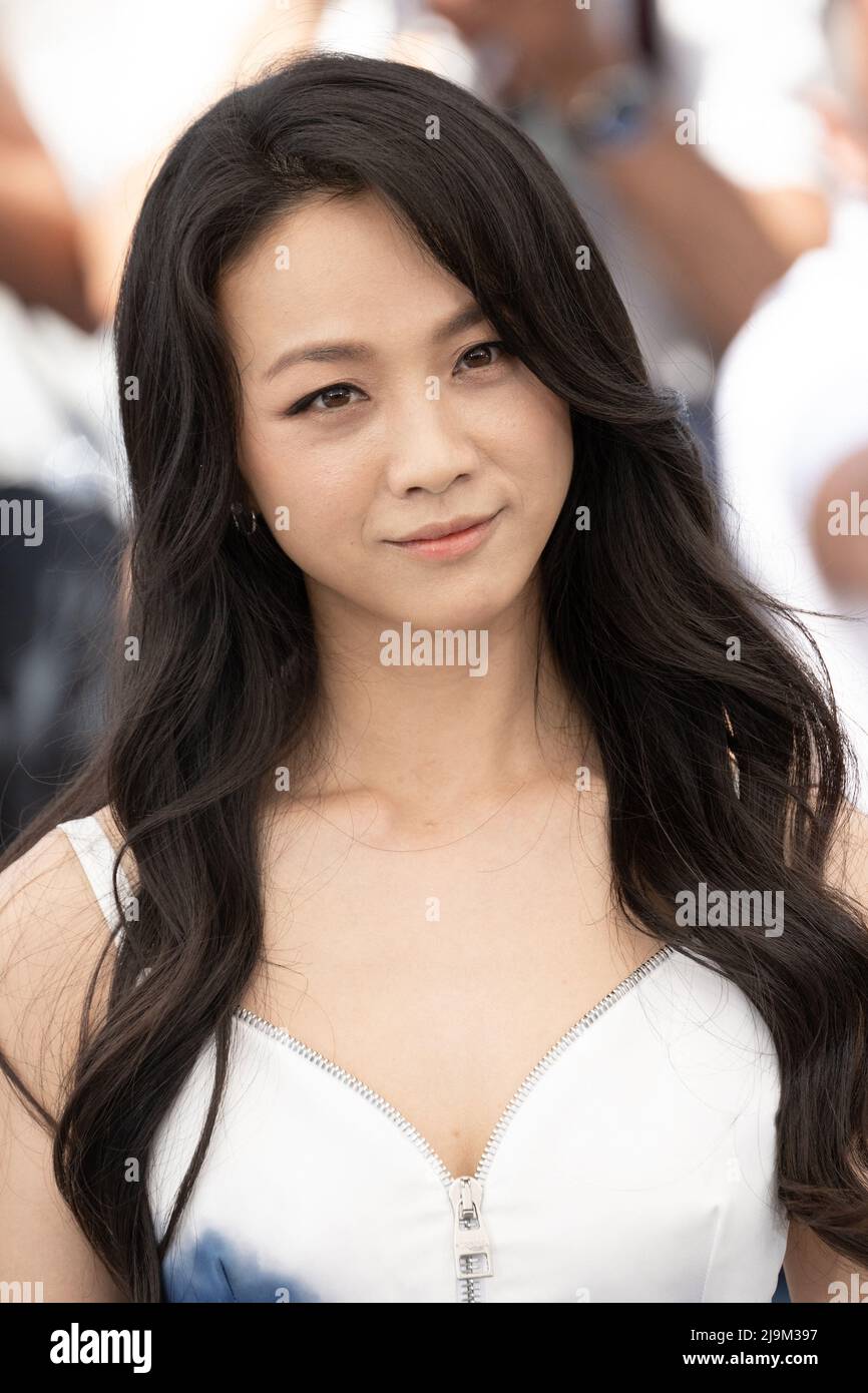 Tang Wei attends the photocall for Decision to Leave during the 75th ...