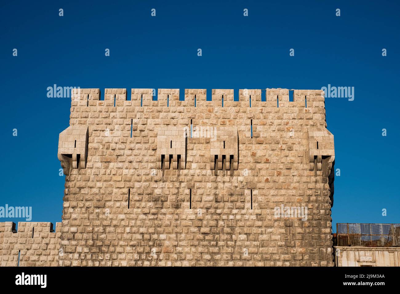 Walls of the Citadel of Damascus Stock Photo - Alamy
