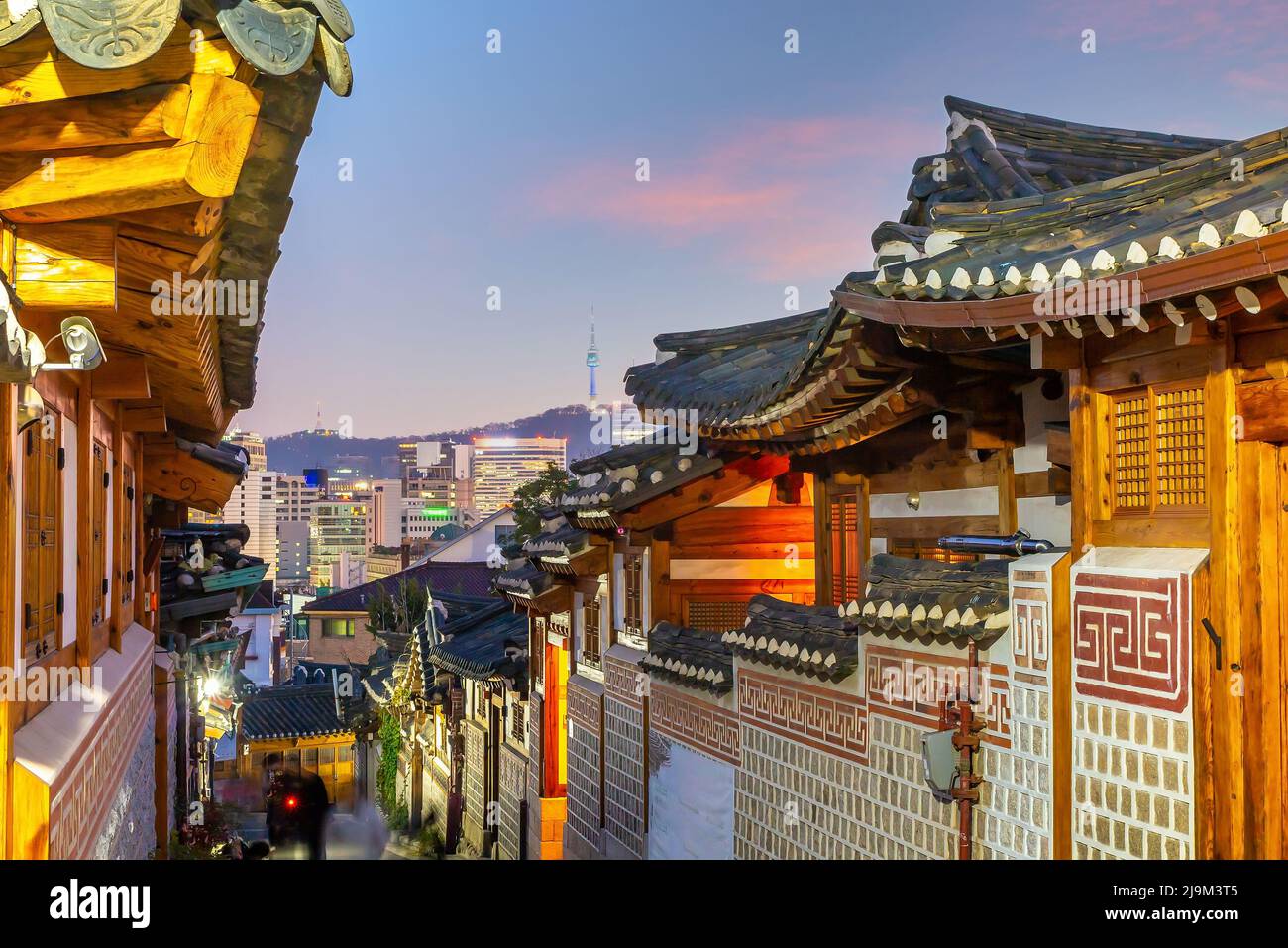 Bukchon Hanok Village in Seoul South Korea at Sunrise Stock Photo - Alamy