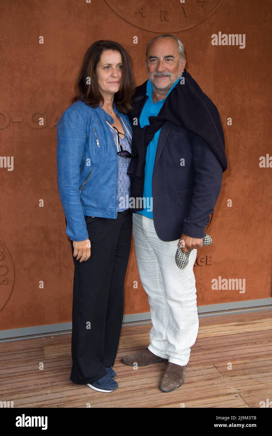 Antoine Dulery and his wife Pascale Pouzadoux at Village during French ... Antoine Dulery and his wife Pascale Pouzadoux at Village during French ...